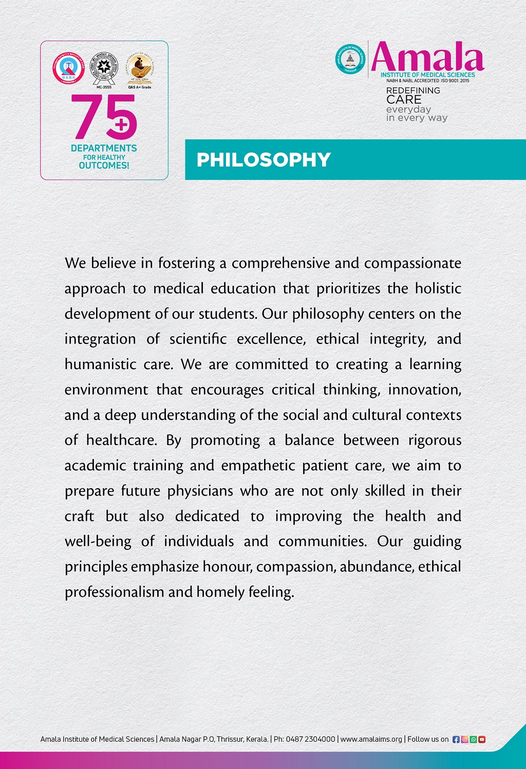 Amala Medical College - Overview